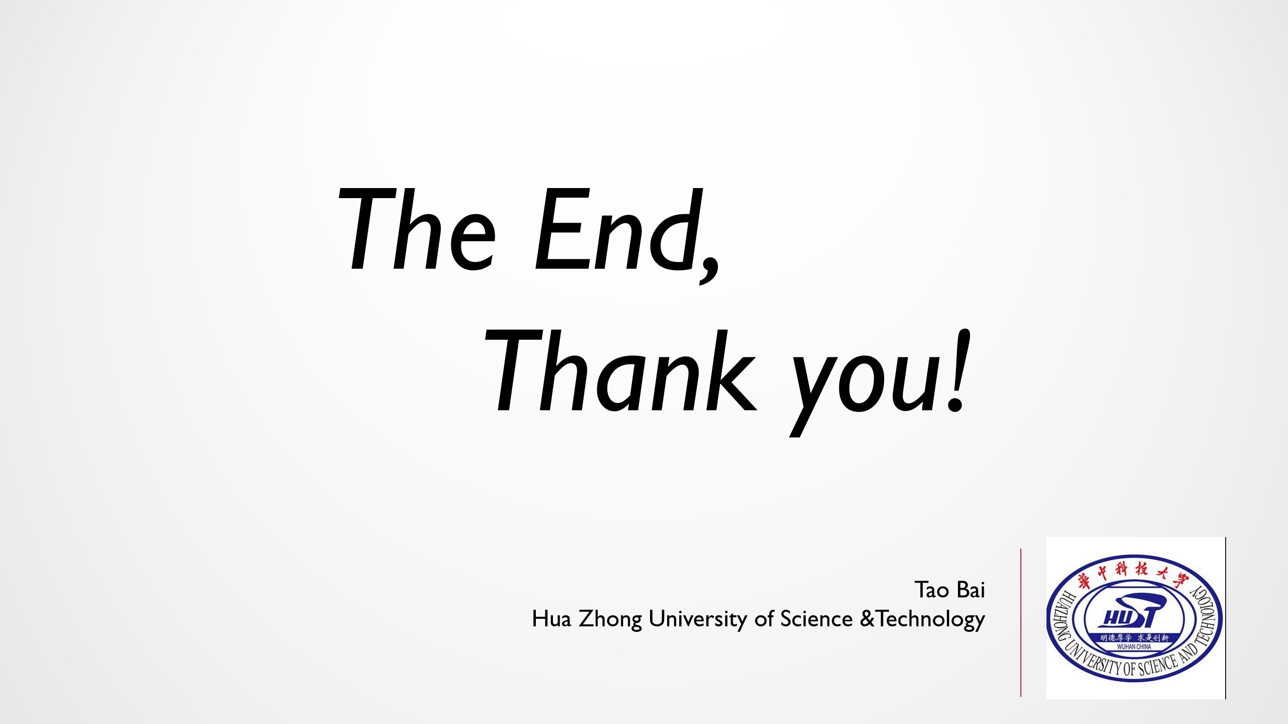 The End And Thank You Pictures